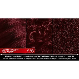 Schwarzkopf Keratin Color Permanent Hair Color Cream, 5.88 Deep Red, 1 Kit