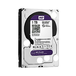 WD Purple 6TB Surveillance Hard Disk Drive - 5400 RPM Class SATA 6 Gb/s 64MB Cache 3.5 Inch - WD60PURX [Old Version] (Renewed)
