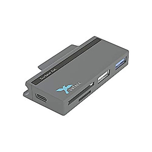 Imedia IMD-SGO346 Docking USB3.0 Hub & Reader+PD for SurfaceGo Gun Metallic Surface Go Series/IMD-SGO346