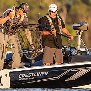 Ego S1 Slider Fishing Net, Ultimate Fishermens Tool Fixed Handle, Replaceable Head, Salt & Freshwater, 19x21 Inch Hoop