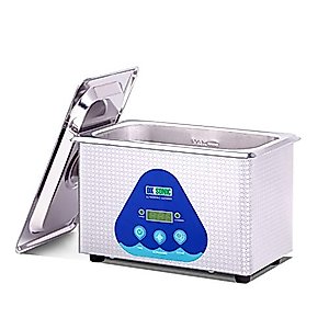 DK SONIC 42KHz Sonic Cleaner with Digital Timer and Basket for Jewelry, Ring, Eyeglasses, Denture, Watchband, Coins, Small Metal Parts, Daily Necessaries, etc (900ML, 110V)
