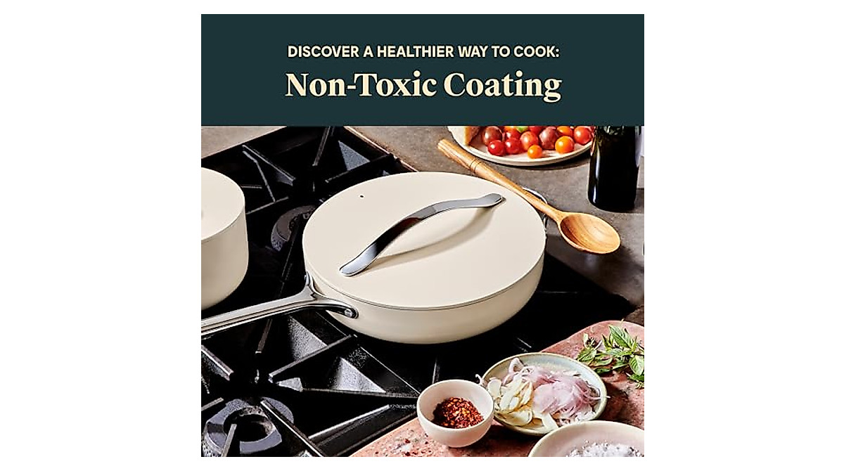 Caraway 12-Piece Nonstick Ceramic Cookware Set | Healthy & Stylish