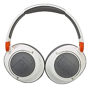 JBL Jr460NC Wireless Over-Ear Noise Cancelling Kids Headphones - White (Renewed)