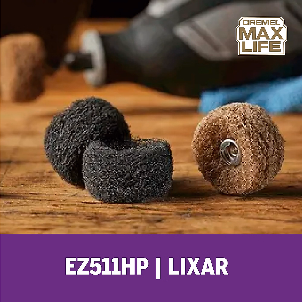Dremel Max Life 180 & 280 Grit Finishing Abrasive Bluff, Rotary Tool Accessories - EZ511HP