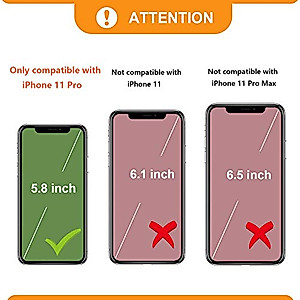 Bocasal iPhone 11 Pro Wallet Case with Card Holder PU Leather Magnetic Detachable Kickstand Shockproof Wrist Strap Removable Flip Cover for iPhone 11 Pro 5.8 inch (Brown)