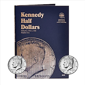 2021 P, D Kennedy Half Dollar with Whitman Kennedy Half 3 Book Set 1964-2021 Uncirculated