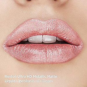 Revlon Ultra HD Metallic Matte Liquid Lipcolor, Liquid Lipstick, Glam