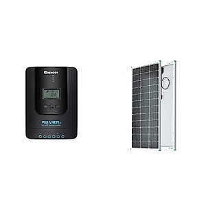 Renogy 100W 12V Solar Panel + 30A Rover MPPT Charge Controller Bundle