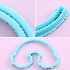 9Pcs Rainbow & Cloud Fondant Cutter Set Cake Cupcake Decorating Tools Sugarcraft Polymer Clay Gum Paste Cookies Biscuit Cutters