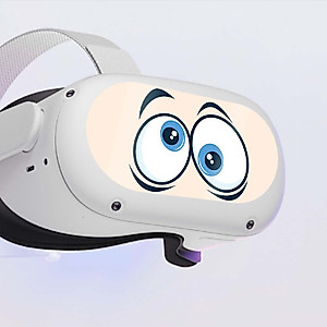 KCD VR Headset Controller Decal Sticker - Front Eyes Skin - Blue Googly