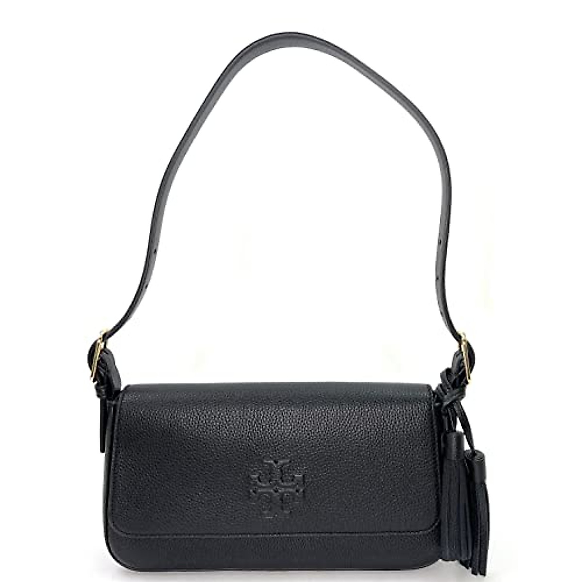 Tory Burch Emerson Flap Shoulder Bag (Black)