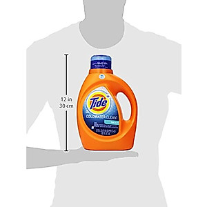 Tide Coldwater Clean Original Scent HE Turbo Clean Liquid Laundry Detergent, 84 Fl oz, 59 loads (Packaging May Vary)