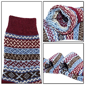 YQHMT Wool Socks for Women Gifts Winter Warm Thick Thermal Vintage Knit Soft Comfy Crew Socks Stocking Stuffers, Christmas Gifts