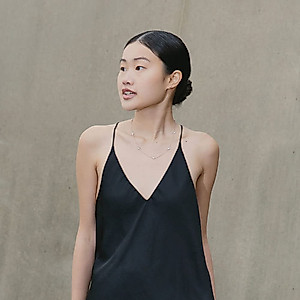 Sterling Silver Round Cubic Zirconia Station Necklace 18"-30" (16)