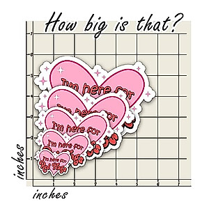 Miraki I'm Here For Red Flags Sticker, Book Lover Sticker, Reading Book Sticker, Book Nerd Sticker, Water Assitant Die-Cut Vinyl Booktok Decals for Laptop, Phone, Water Bottles, Kindle Sticker