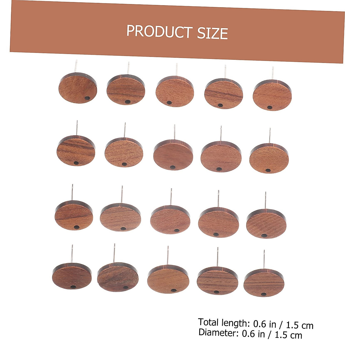 80 Pcs Accessories with Drop Earrings Wood DIY Stud Posts Jewelry Making Kit DIY Wood Stud Posts Earrings Material Earring Studs Jewelry Wood Posts Ear Stud with Hoop Earring Post