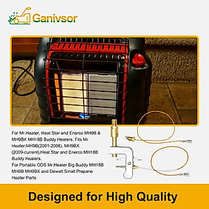 Ganivsor F278527 Pilot Assembly Portable ODS for Mr.Heater Big Buddy MH18B MH9B MH9BX and Dewalt Small Propane Heater Parts - 78422 Space Heater Pilot