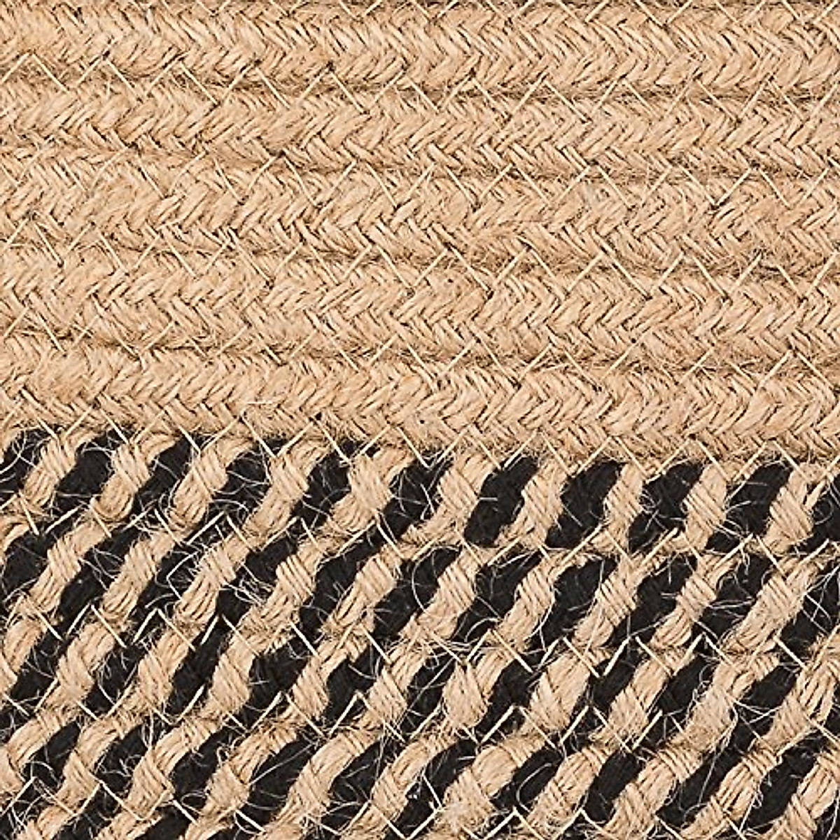 CHICVITA Jute Woven Storage Basket With Handles, Wicker Floor Basket, Boho Decorative Basket For Blanket, Toy, Shoe, Firewood, Farmhouse Plant Basket for Living Room, 14" X 14" X 12", Jute