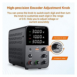 Adjustable DC Power Supply 60V 5A Lab Bench Power Source Stabilized Power Supply Voltage Regulator Switch 120V 30V 10A(WPS1602)