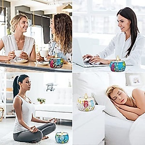 AKJGP Scented Candles Sets for Women,Aromatherapy Candle for Home Scented,4 Pack 4.4 oz Soy Wax Lavender Candles Stress Relief Gifts for Brithday Mother’ Day Coworker