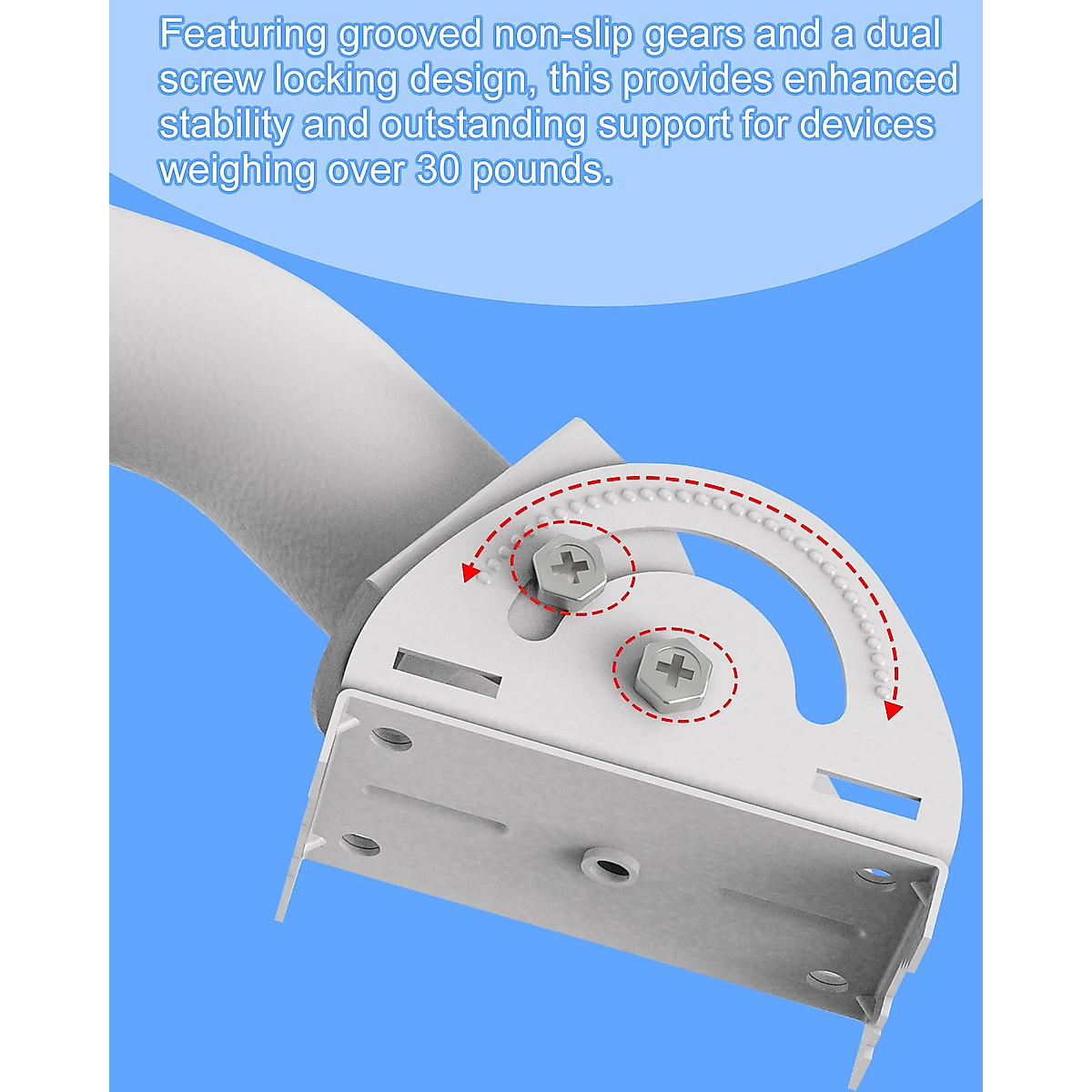 Universal Antenna Mount,11 Inches J Pole and Wall-Mounted Mounting Bracket for Outdoor Point to Point Access Point CPEs, TV Antennas, Wireless Bridges, Starlink Mini Dish and More