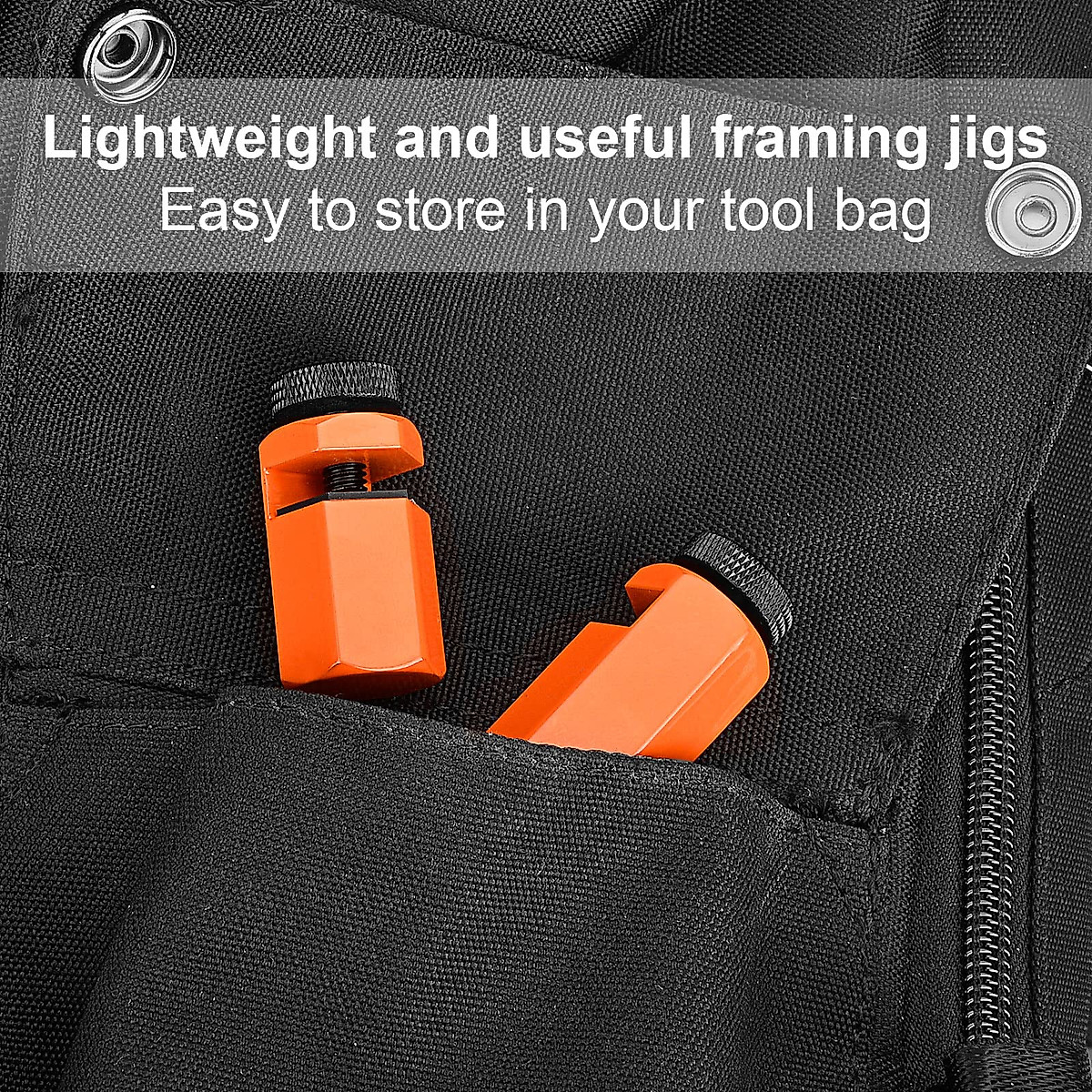 iGuerburn 2Pcs Stair Gauges for Framing Square, Stair Gauge Knobs for Layout Attachment Framing Jigs - Orange