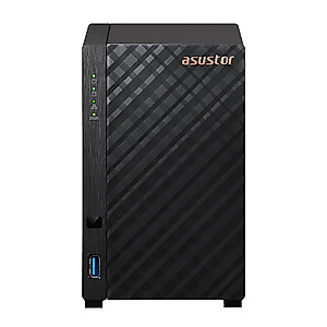 Asustor Drivestor 2 AS1102T - 2 Bay NAS, 1.4GHz Quad Core, Single 2.5GbE Port, 1GB RAM DDR4, Network Attached Storage, Personal Private Cloud (Diskless)