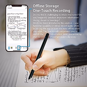 Ophaya 3-in-1 Digital Pen Smart Writing Set, Real-time Sync for Digitizing, Storing, and Sharing Paper Notes, Ideal for Note-taking, Drawing, Classroom, Meetings, Trials, Compatible with Android & IOS