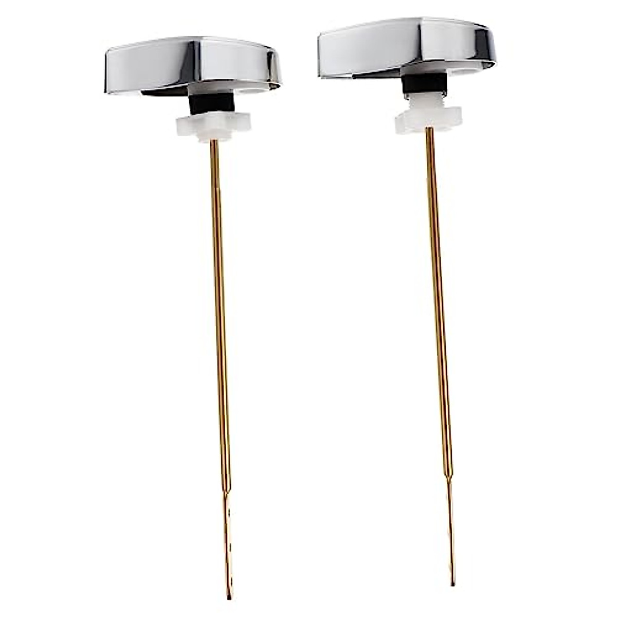 DOITOOL 2pcs Water Tank Wrench Toilet Tank Handle Toilet Handle Toilet Flush Lever Toilet Flush Levers Flush Levers Accessories Flush Lever Accessories Silver Switch Zinc Alloy Toilet