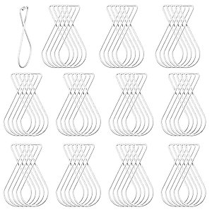 60 Pieces Drop Ceiling Hooks Clips Ceiling Tile Hooks Drop Ceiling Clips for Hanging Classroom Ceiling Hangers Suspended Tile Hanger for Classroom Office Home Wedding Decorations (White, 60 Pcs)