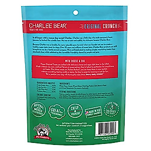 Charlee Bear Original Dog Treats, Cheese and Egg, 16 oz
