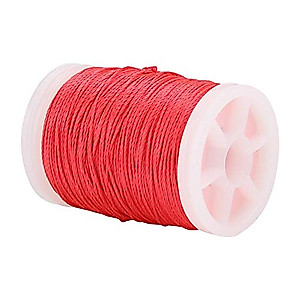 Dilwe Bow String Serving Thread, Nylon Fiber Spool Bow String Protective for Various Bows(Red)
