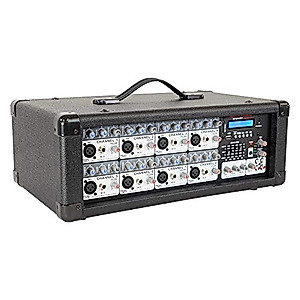 Rockville RPM80BT 2400w Powered 8 Channel Mixer/Amplifier w/Bluetooth/EQ/Effects