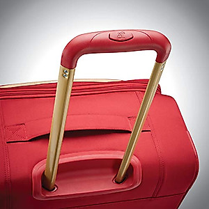 American Tourister Belle Voyage Softside Luggage with Spinner Wheels, red, Checked-Medium 25-Inch