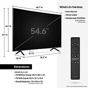 SAMSUNG 55-inch Class Curved UHD TU-8300 Series - 4K UHD HDR Smart TV With Alexa Built-in (UN55TU8300FXZA, 2020 Model) (Renewed)