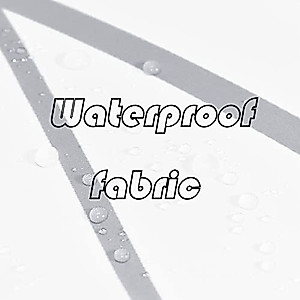 Punkray Grey and White Striped Fabric Shower Curtain for Bathroom with 12 Hooks, Curtains 72 Inches Long, Weighted Hem,Waterproof Bath Accessories Hotel Style - Machine Washable