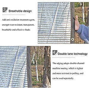 Shade Cloth Shade net Thickened Encrypted 90% Shade Cloth, Sunblock UV-Resistant, with Grommets, for Patio Lawn, Balcony Privacy Sunblock Screen Mesh