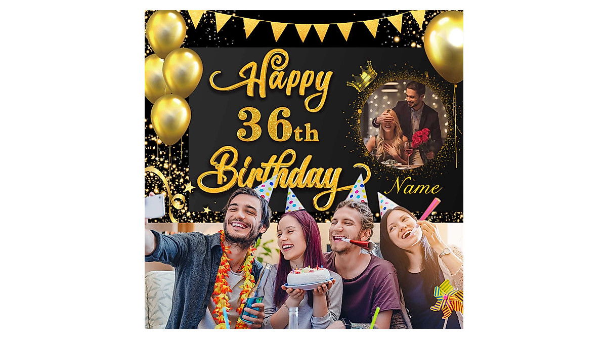 Personalized Happy 36th Birthday Banner - Celebrate in Style