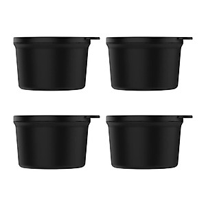 IOOOFU Ice Molds Replacement Compatible for Shaved Ice Attachment 4 Pack Black PE