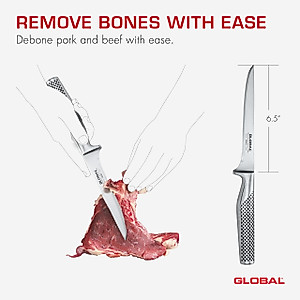 Global GF-31-6 1/4 inch, 16cm Heavyweight Boning Knife, 6, Stainless Steel