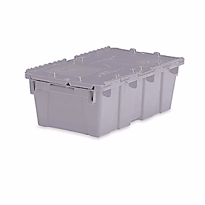 CeilBlue Medium Storage Tote with Lid 19.7" L x 11.8" W x 7.3" H - Gray