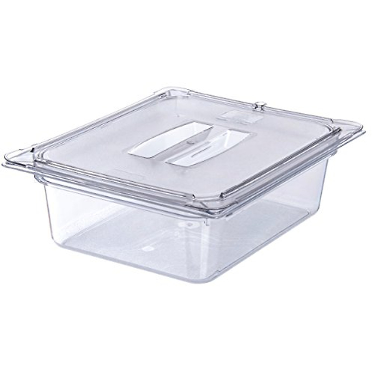Carlisle FoodService Products 10230U07 StorPlus Half Size Polycarbonate Universal Handled Food Pan Lid, Clear