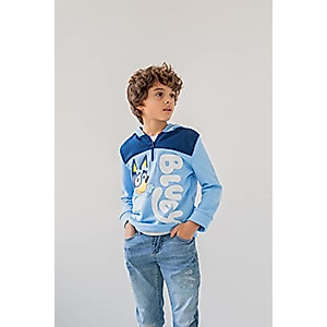 Bluey Toddler Boys Fleece Half Zip Hoodie 2T Blue