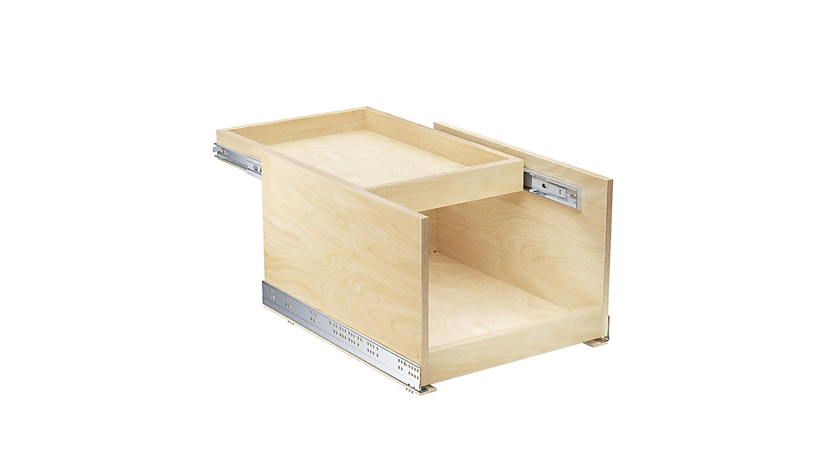 LOVMOR Double-Drawer Pull Out Cabinet Organizer - Space Saving Storage