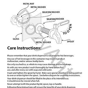 DOZYANT Updated More Durable Beverage Dispenser Replacement Spigot,Stainless Steel Polished Finished, Water Dispenser Replacement Faucet, fits Berkey and Other Gravity Filter Systems as Well