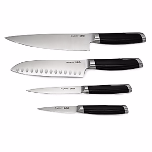 Berghoff Graphite Santoku Knife 7", Stainless Steel Sharp Wide Blade, Soft-touch Handle, Cutting Slicing Chopping Fruit Vegetable Fish Meat, Well Balanced