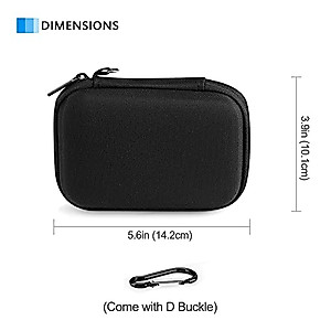 ProCase Shockproof Carrying Case Compatible with MagSafe Battery Pack, Hard EVA Travel Protective Storage Case for MagSafe Battery Pack with D Buckle -Black