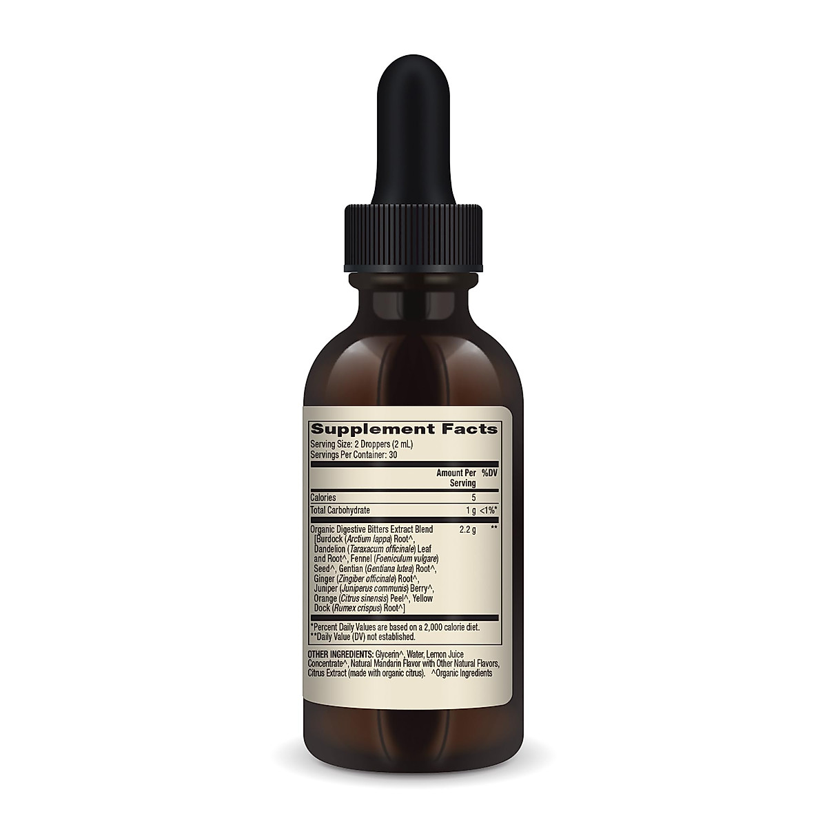 Dr. Mercola Organic Digestive Bitters, 1 Bottle (2 fl oz.), Supports Normal Digestion and Overall Gastrointestinal Health*, Non GMO, Soy Free, Gluten Free, USDA Organic