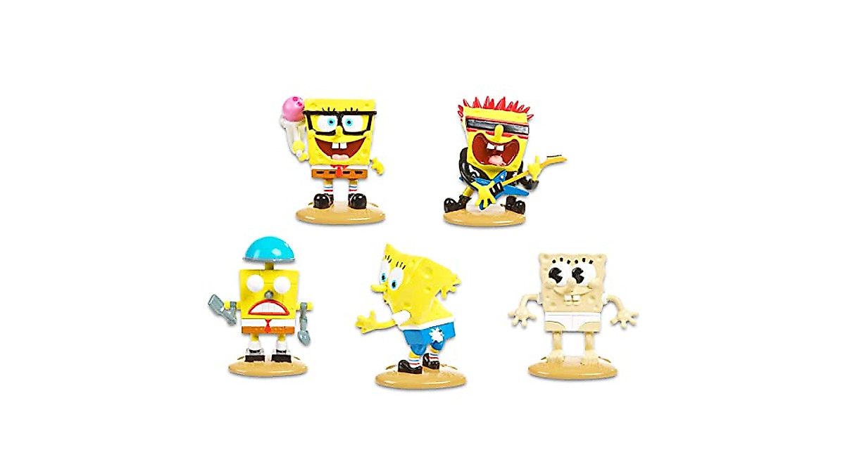 Spongebob Squarepants Mini Figures 5 Pack - Fun Bundle