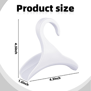 Maitys 18 Pcs Purse Hanger Hook Acrylic Bag Hanger Handbag Tote Bag Rack Holder Closet Organizer Storage for Backpacks Tote Holder Over The Closet Rod Hanger for Storing Handbags Satchels (White)